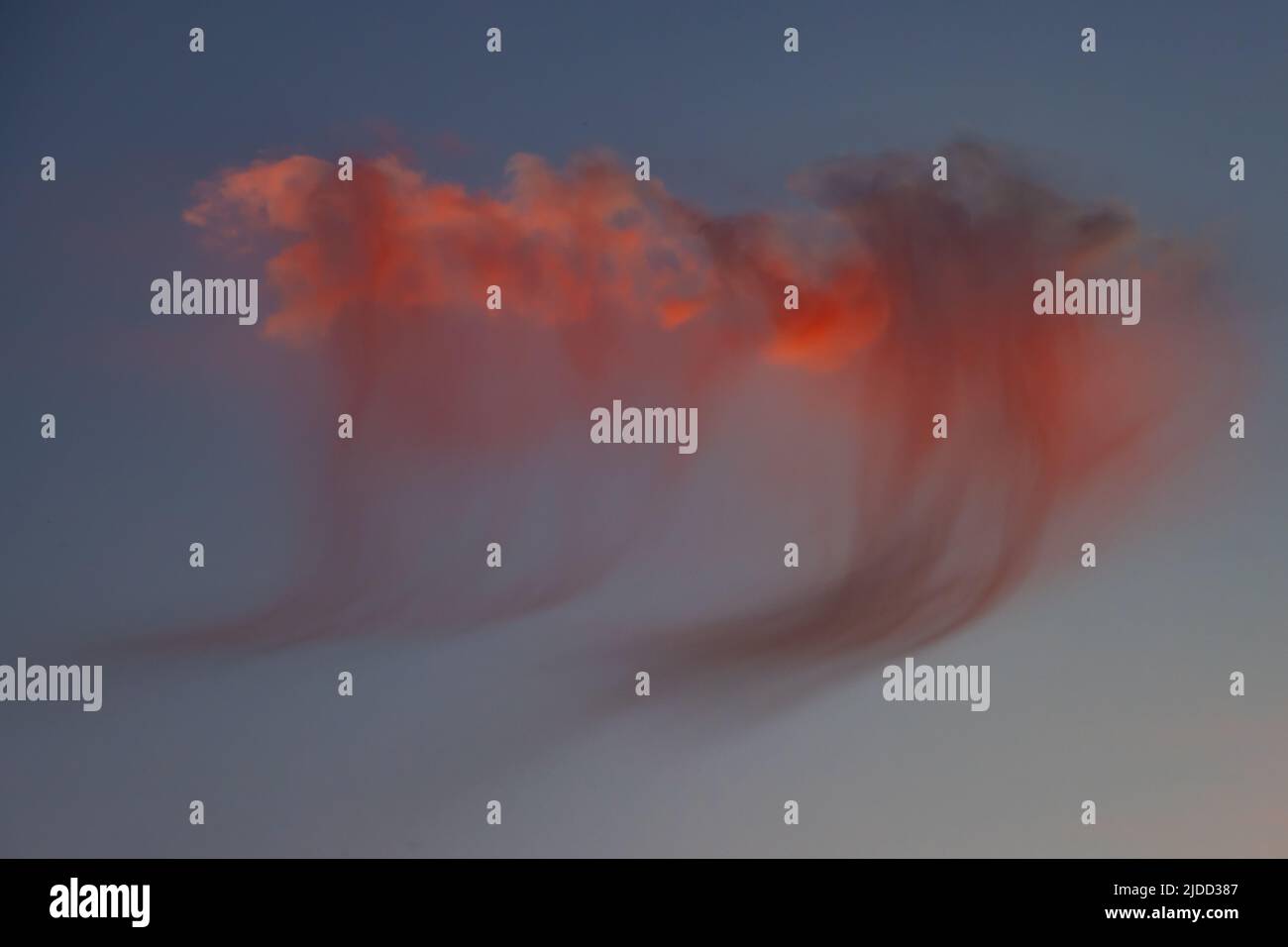 Red cirrus cloud during sunset Stock Photo - Alamy