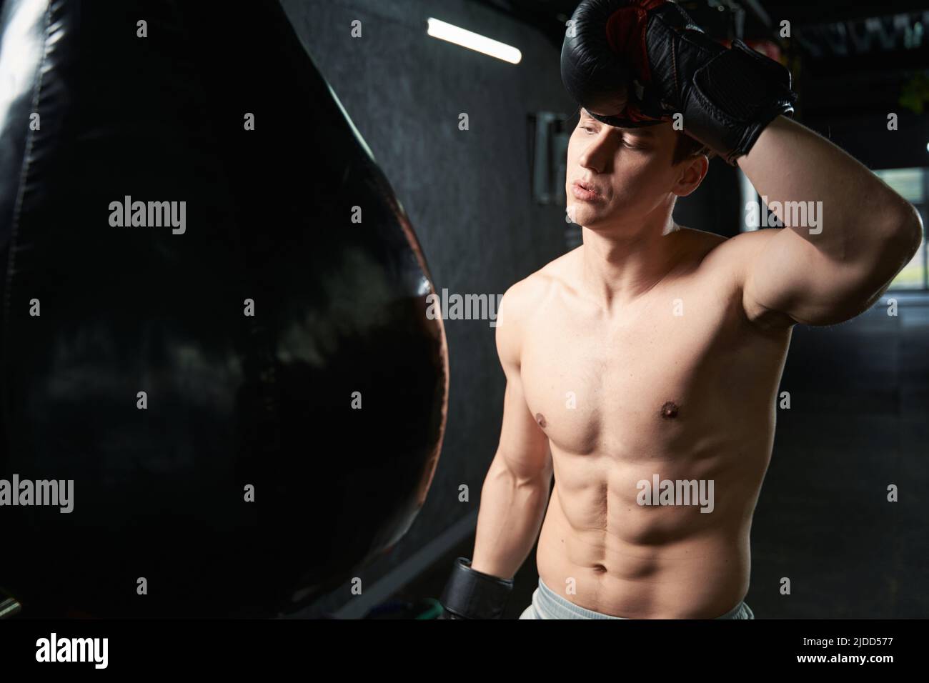 Exhausted boxer hi-res stock photography and images - Alamy