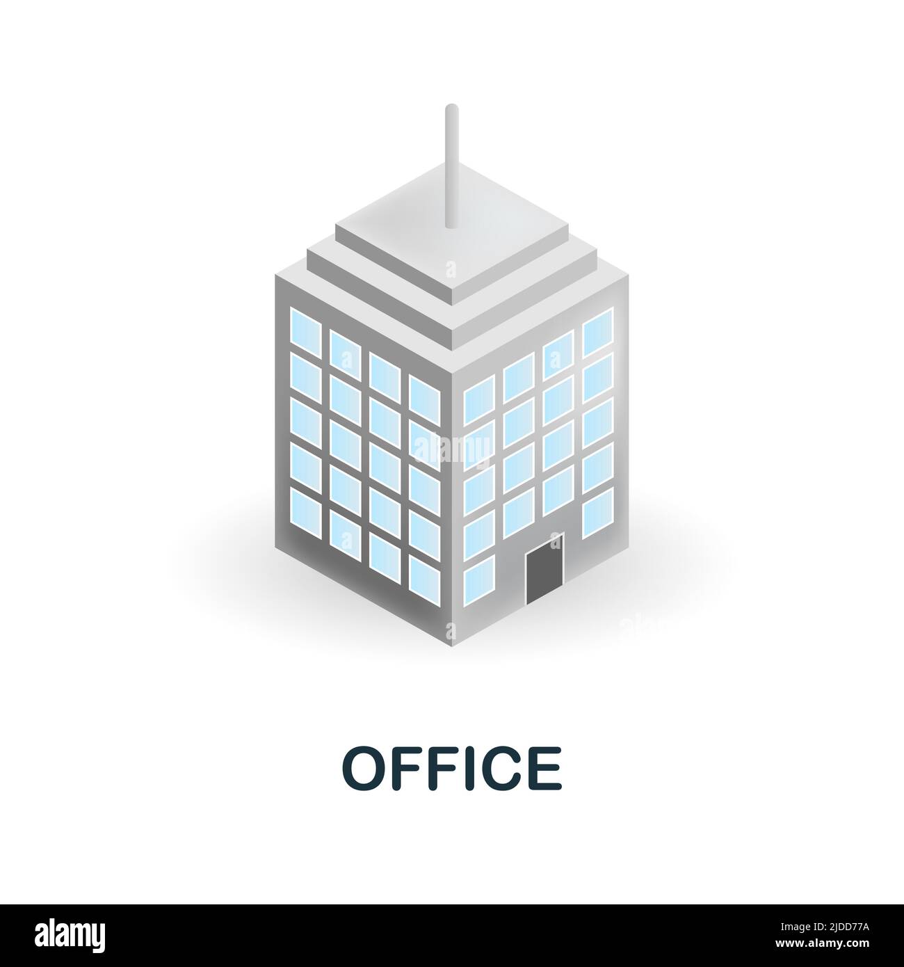 Office 3d icon Simple element from buildings collection. Creative ...
