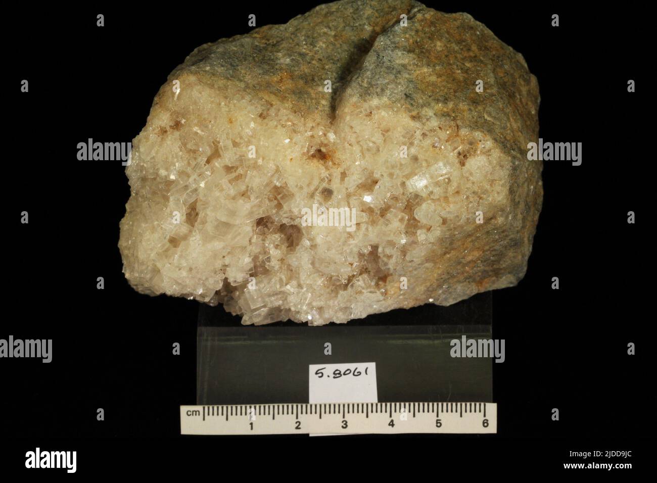 Anhydrite. minerals. Europe; Germany; Hannover, Wathlingen Stock Photo ...