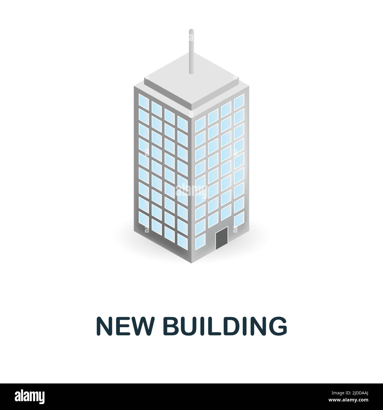 New Building 3d icon Simple element from buildings collection. Creative ...