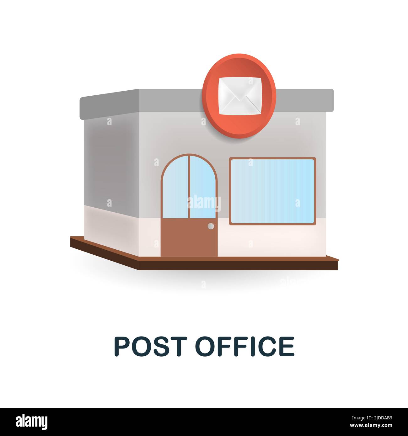 Post Office 3d icon Simple element from buildings collection. Creative ...