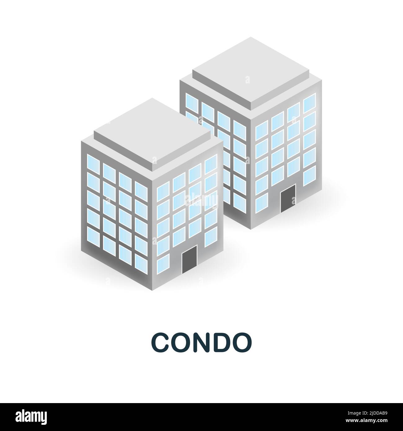 Condo 3d icon Simple element from buildings collection. Creative Condo ...