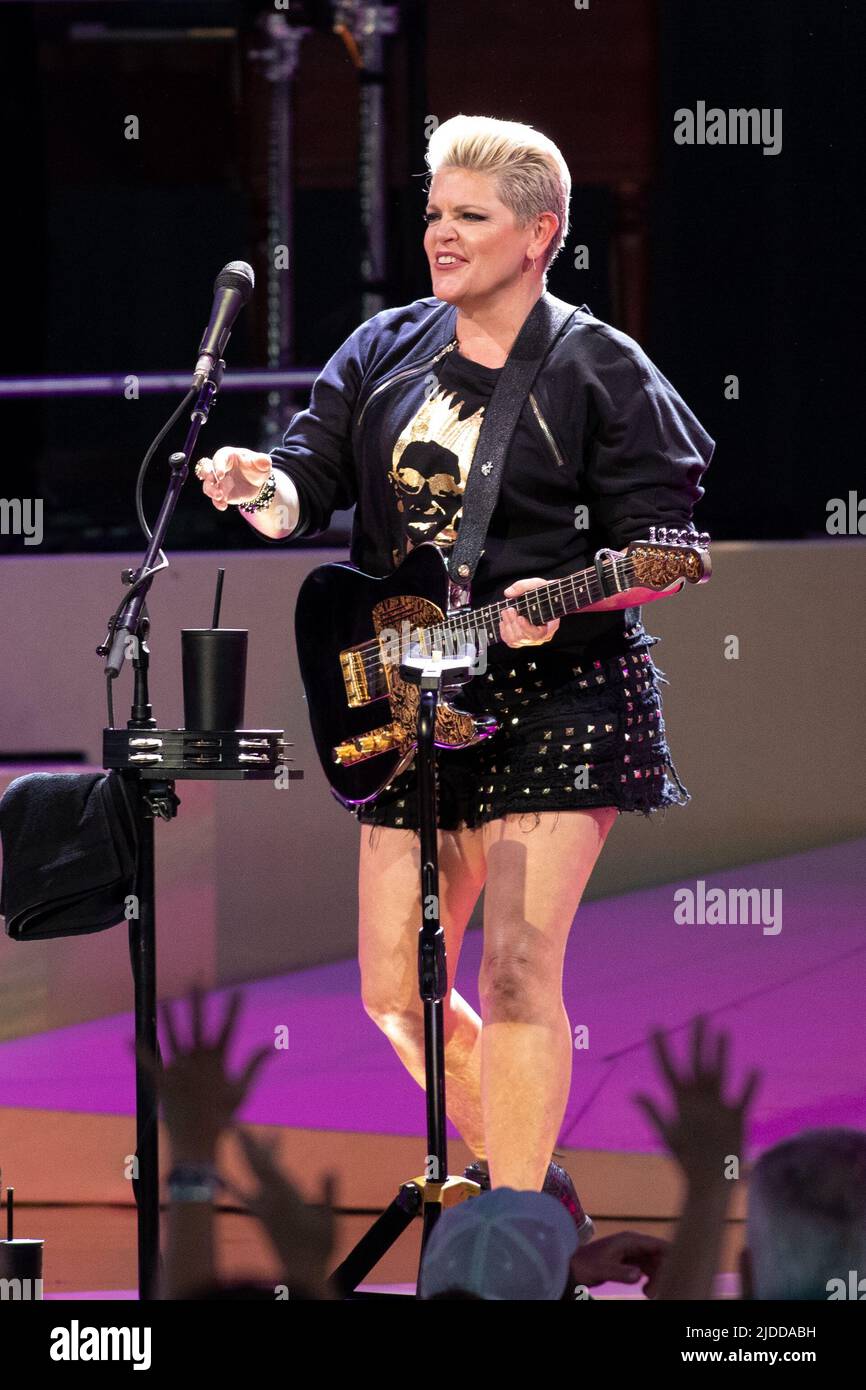 June 19, 2022, Noblesville, Indiana, USA: Natalie Maines of The Chicks ...