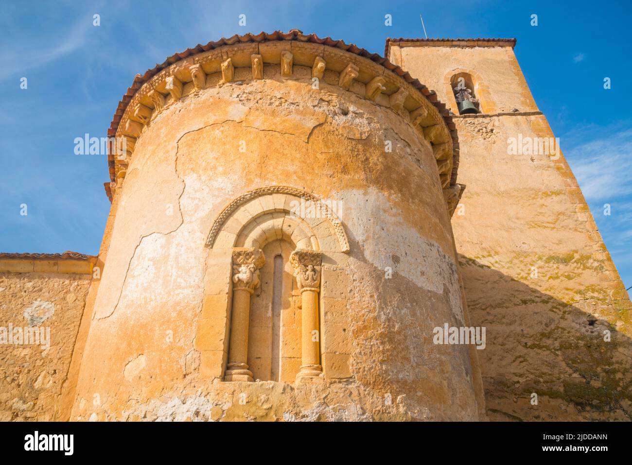 Apse of San Pedro Advincula church. Perorrubio, Segovia province ...