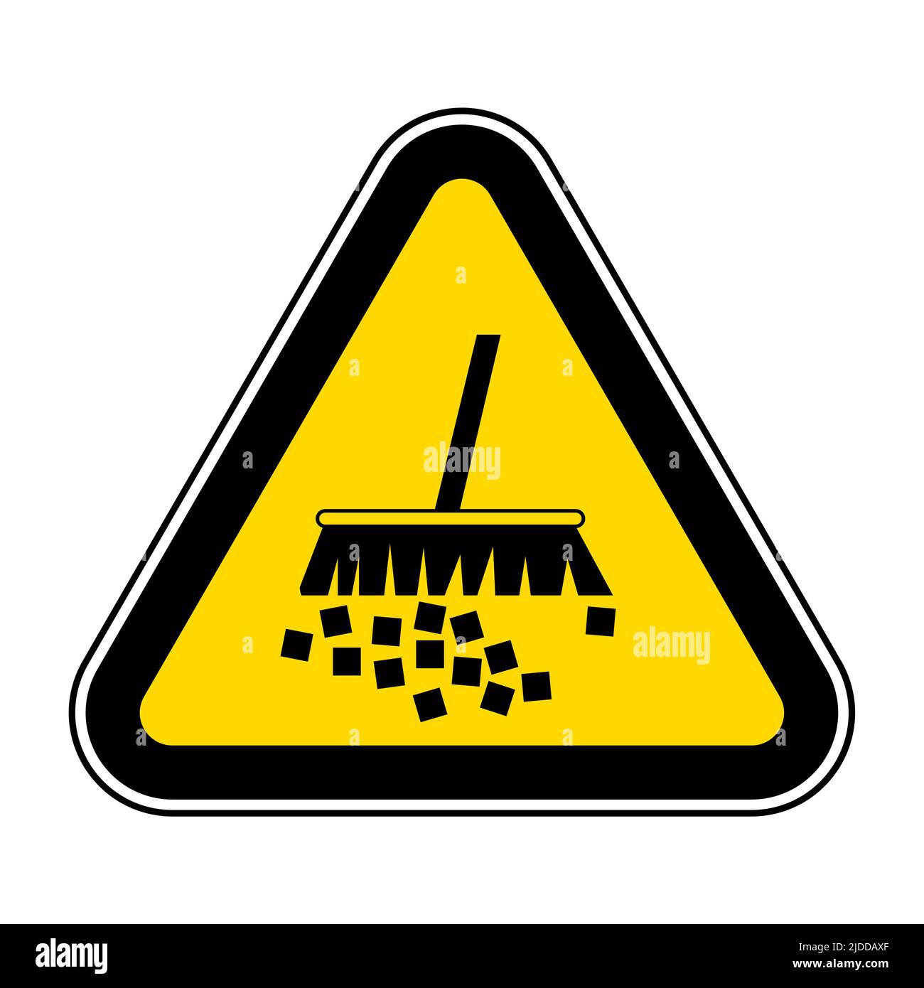 Caution Label Avoid Creating Dust Stock Vector Image & Art - Alamy