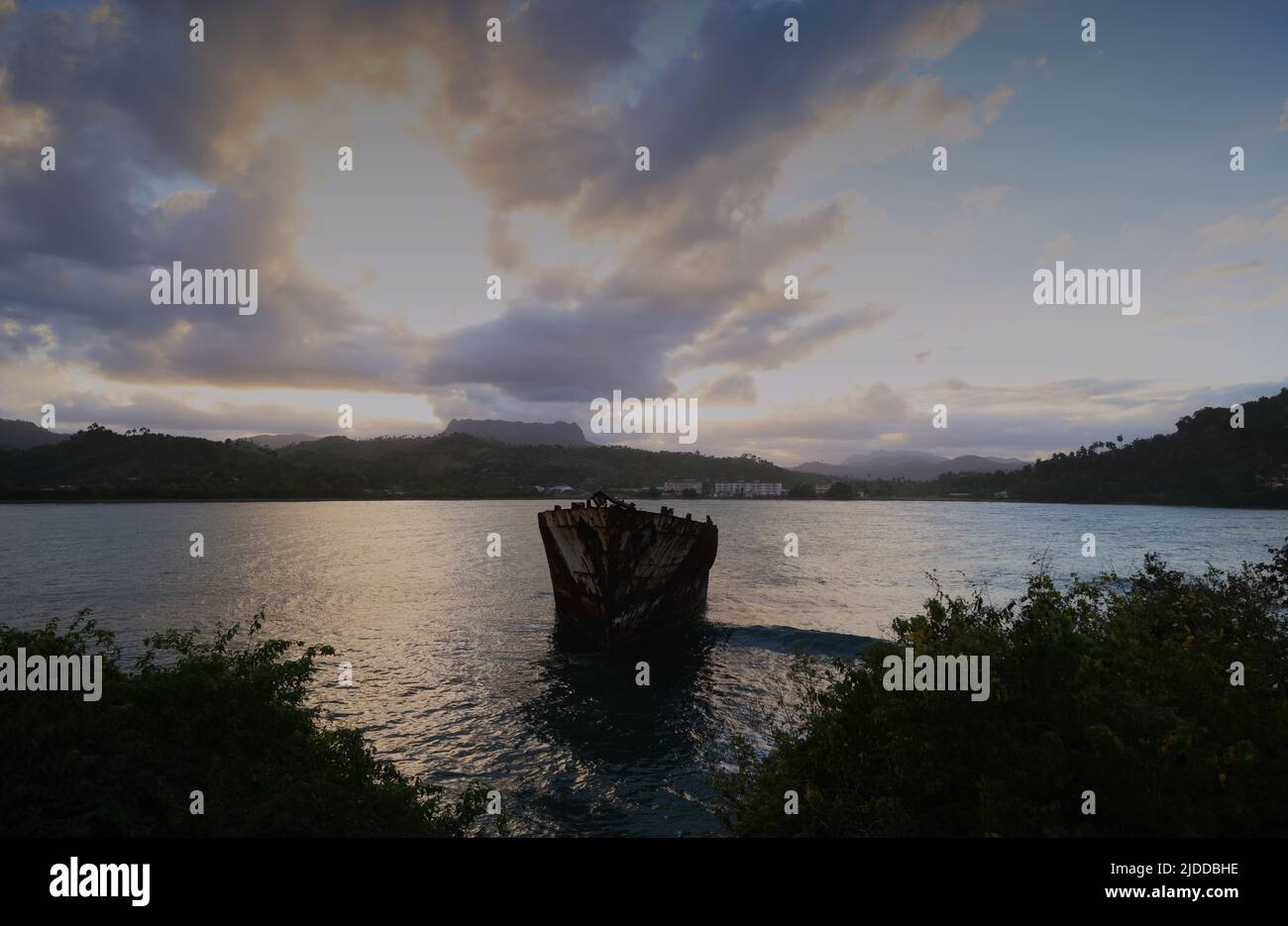 Baracoa Bay at sunset, Cuba Stock Photo - Alamy