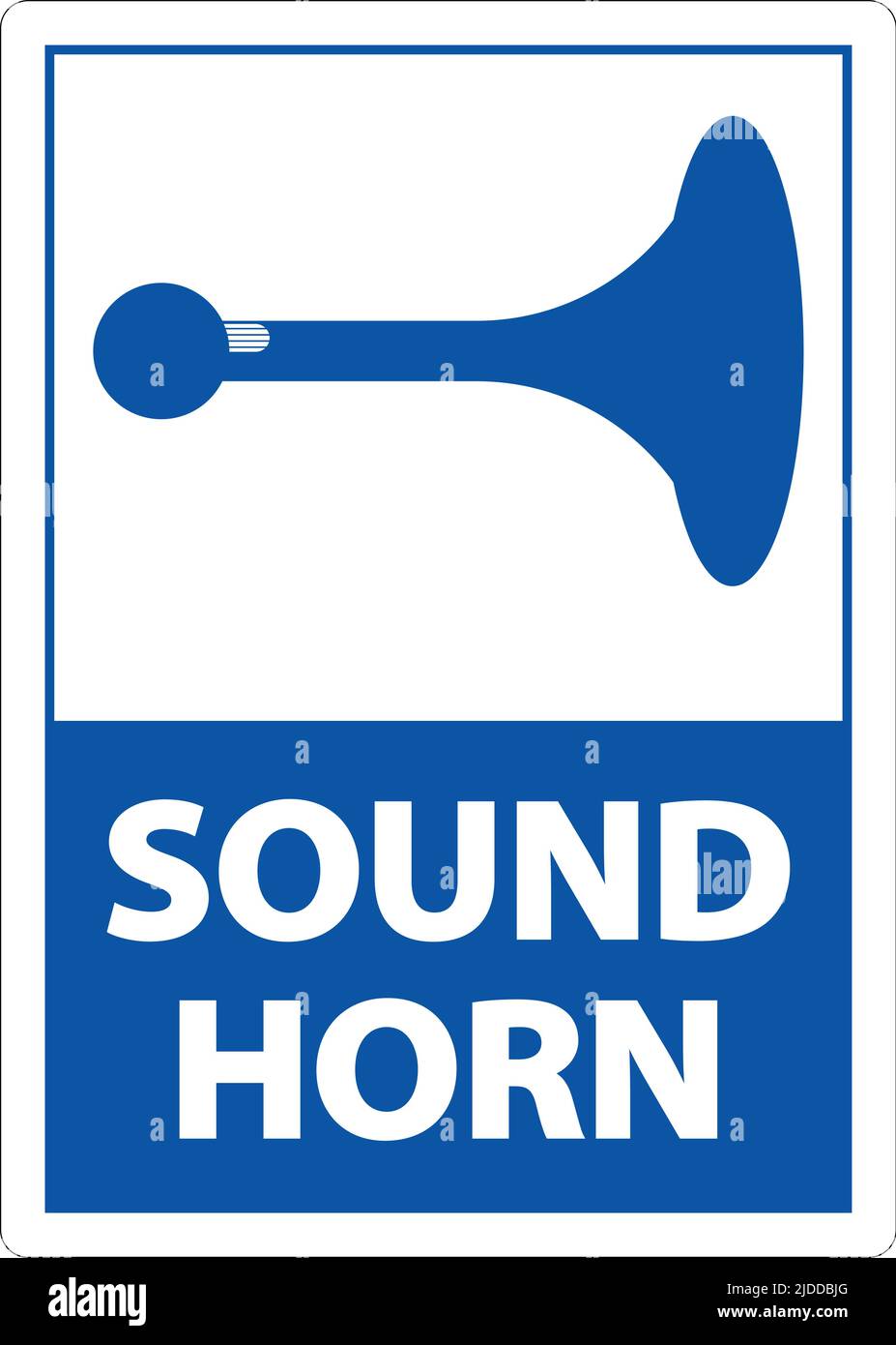 2-Way Sound Horn Sign On White Background Stock Vector Image & Art - Alamy