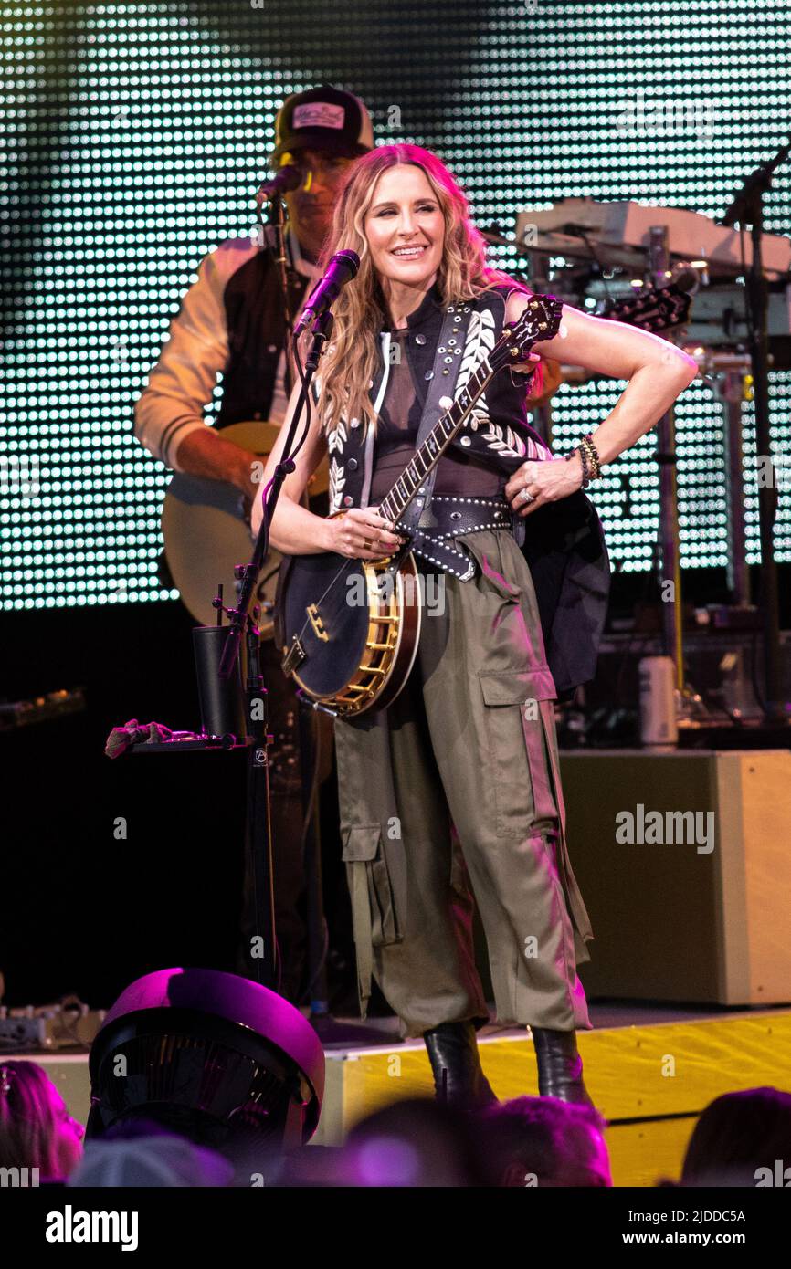 June 19, 2022, Noblesville, Indiana, USA: Emily Strayer of The Chicks ...