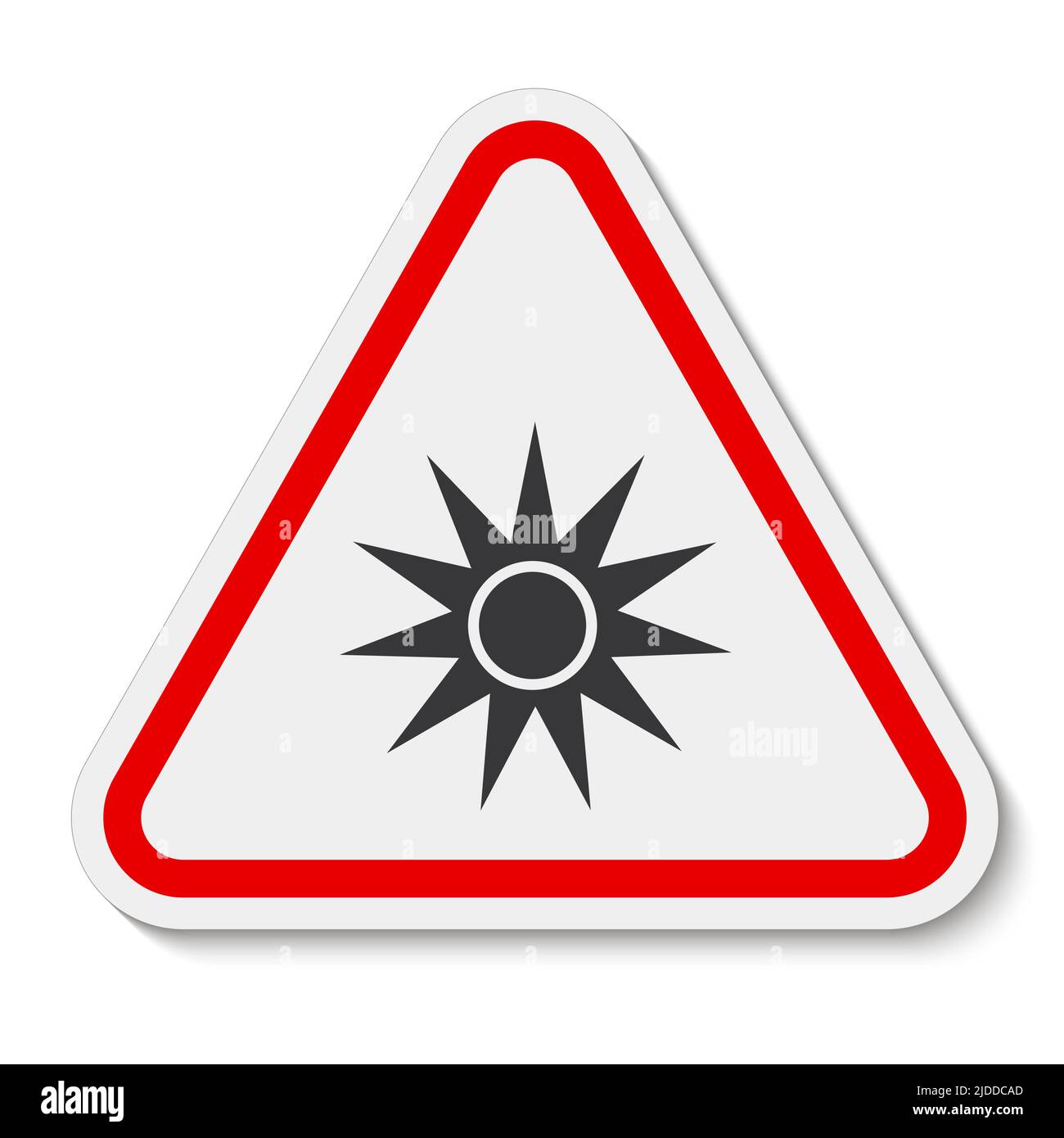Beware Optical Radiation Symbol Isolate On White Background,Vector ...