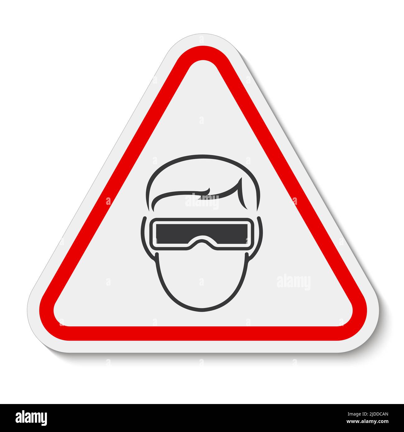 Symbol wear goggles Sign Isolate On White Background,Vector ...