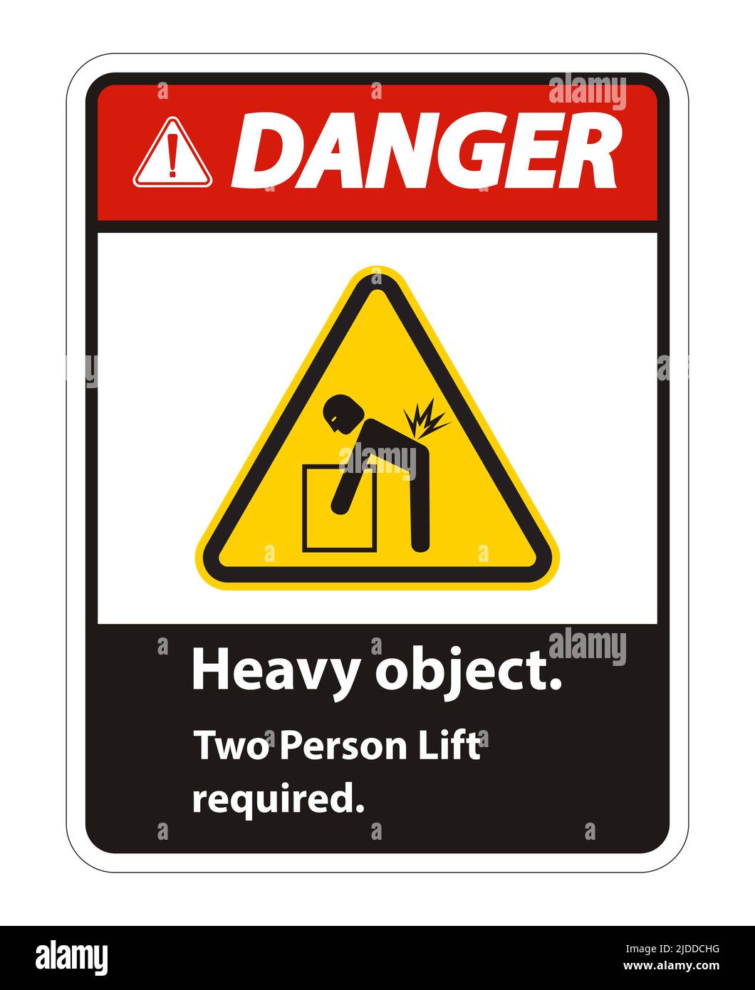 Heavy Object,Two Person Lift Required Sign Isolate On White Background ...