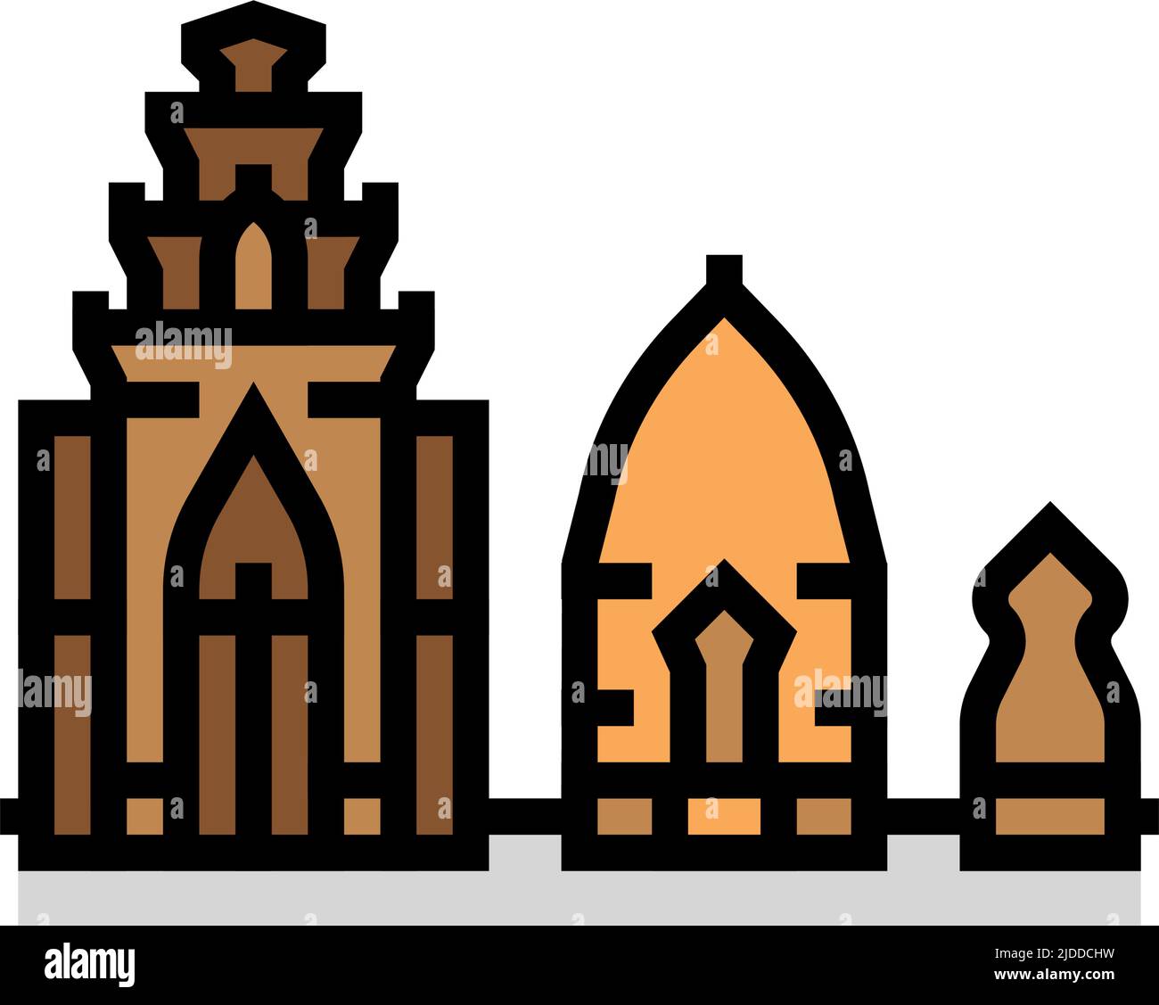 Monastery towers Stock Vector Images - Alamy