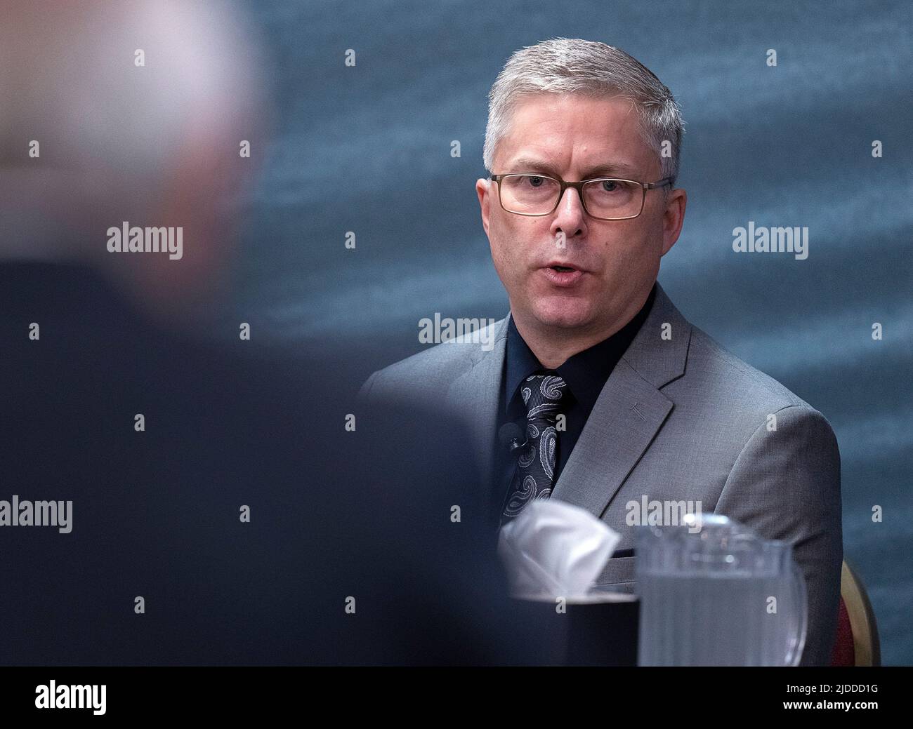 Commission counsel Roger Burrill, left, questions RCMP Const. Nick ...