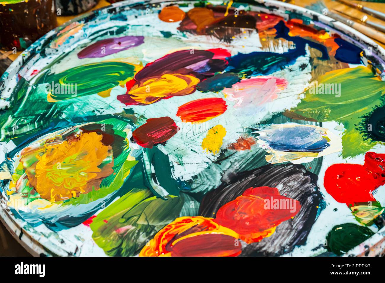 Various color paint drops hi-res stock photography and images - Alamy