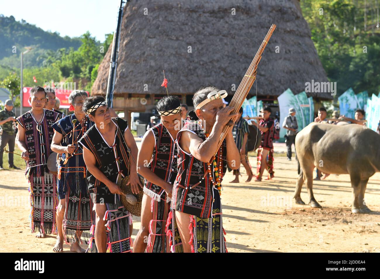 Hanoi, Vietnam. 19th June, 2022. People from the Co Tu ethnic group ...