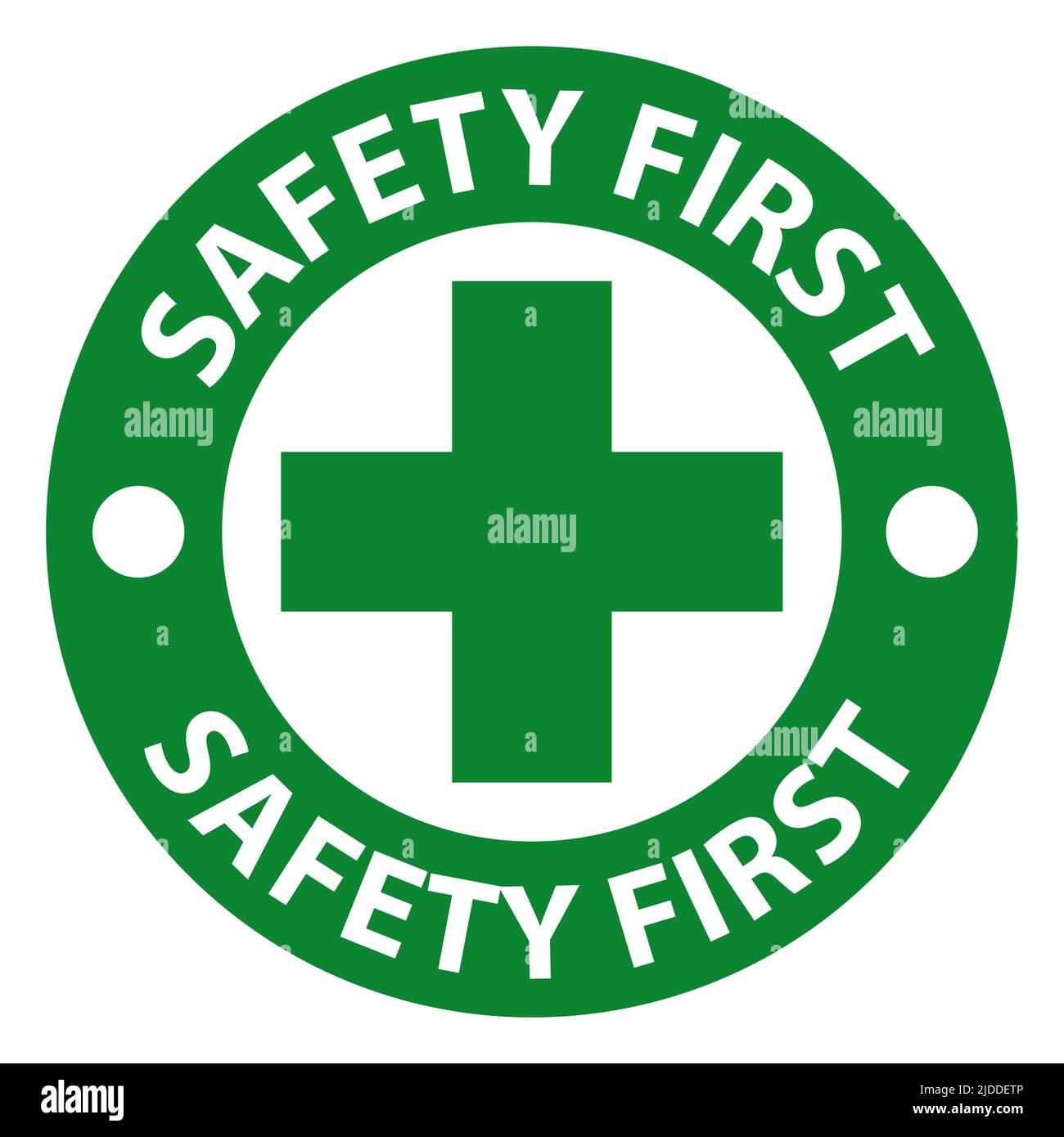 Safety first badge hi-res stock photography and images - Alamy