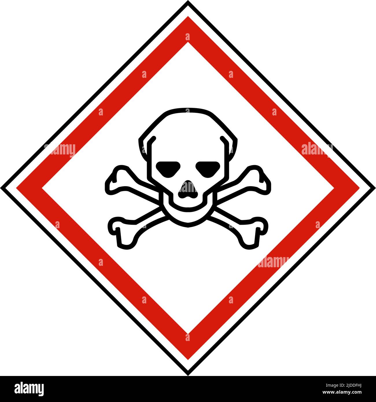 Toxic Symbol Label On White Background Stock Vector Image & Art - Alamy