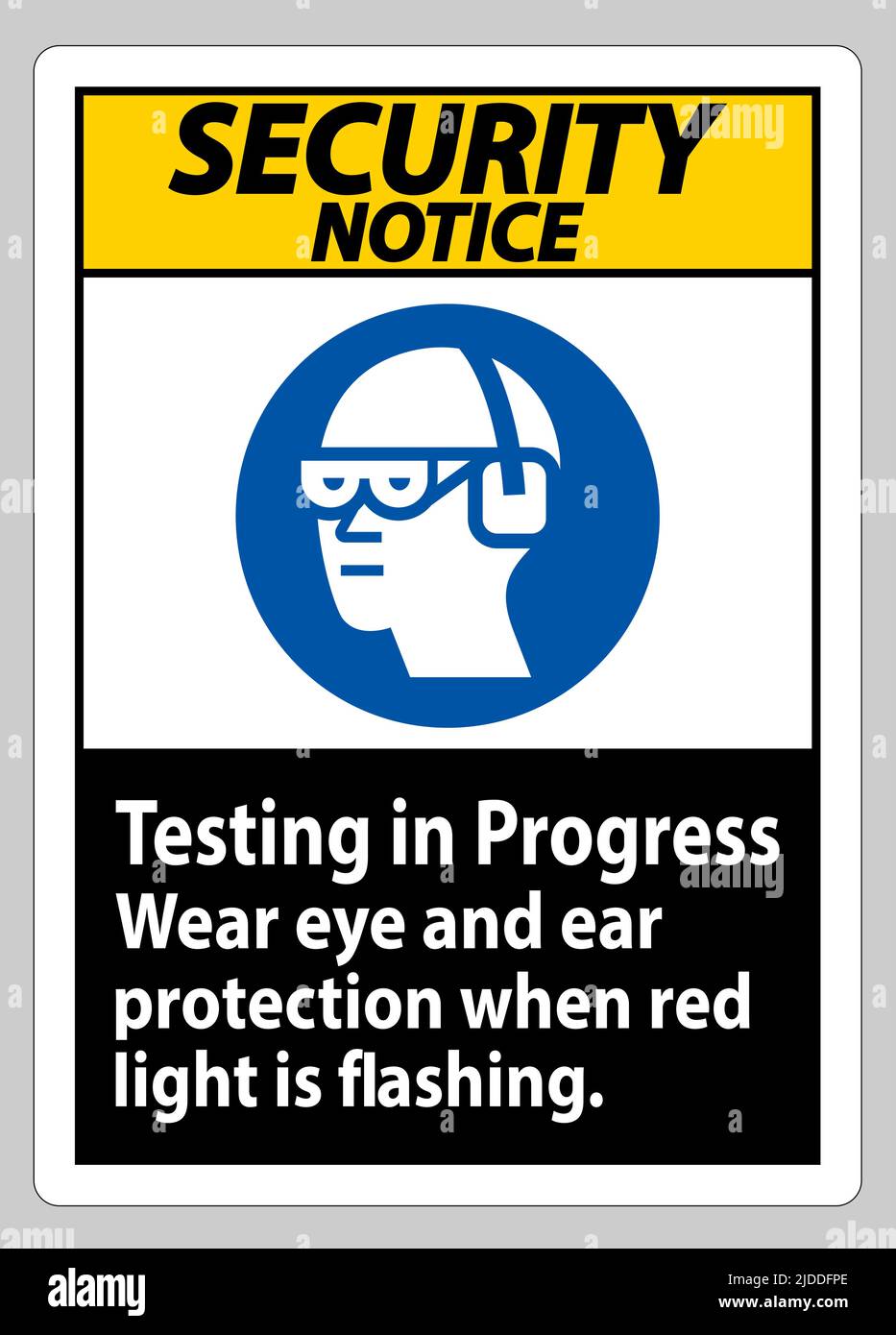 Security notice sign testing in progress hi-res stock photography and ...