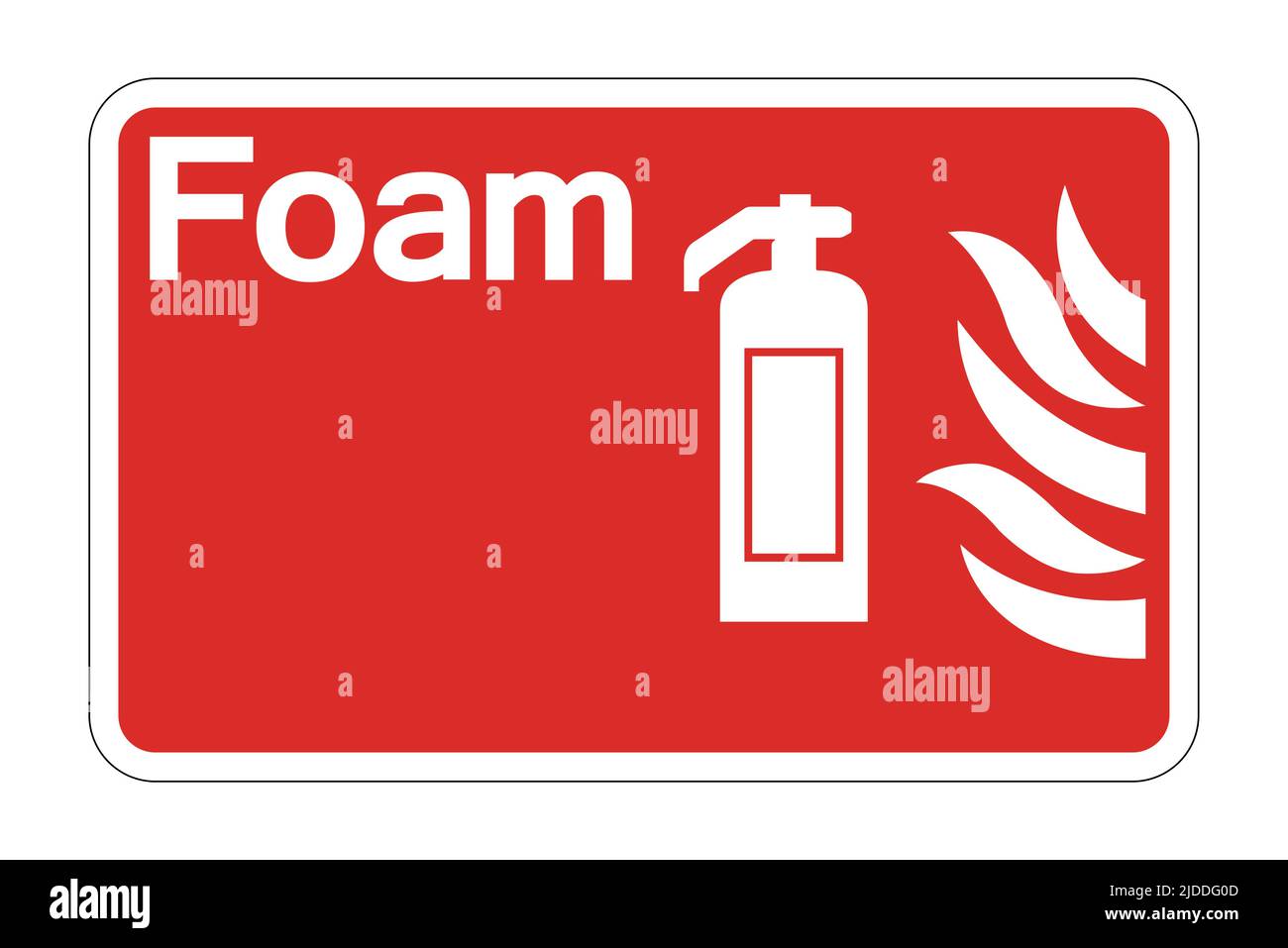 Foam Fire Safety Symbol Sign on white background,Vector illustration ...