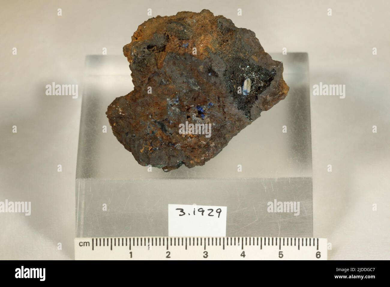 Linarite. minerals. Europe; Germany; Westphalia, Musen Stock Photo - Alamy