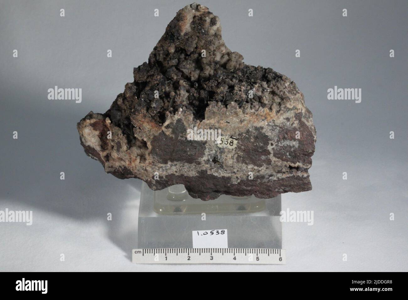 Bismuthinite. minerals. Europe; England; Cornwall; Redruth; East Pool ...