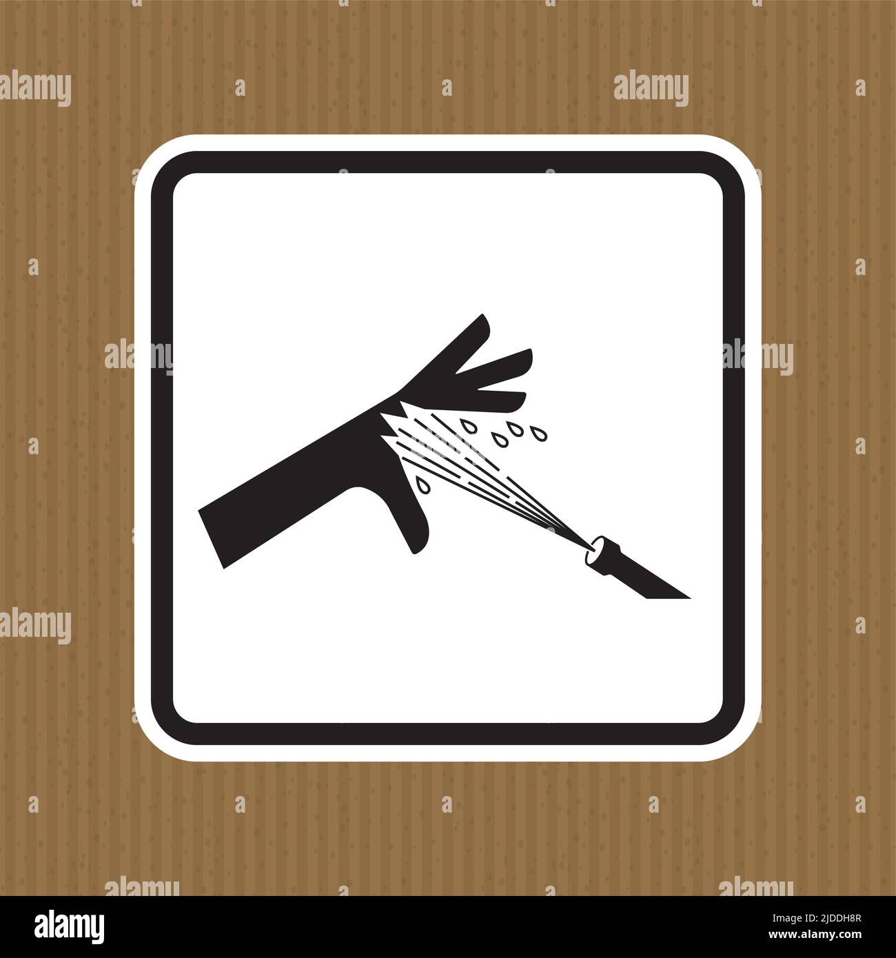 Skin Puncture Pressurized Water Jet Symbol Sign Isolate On White ...