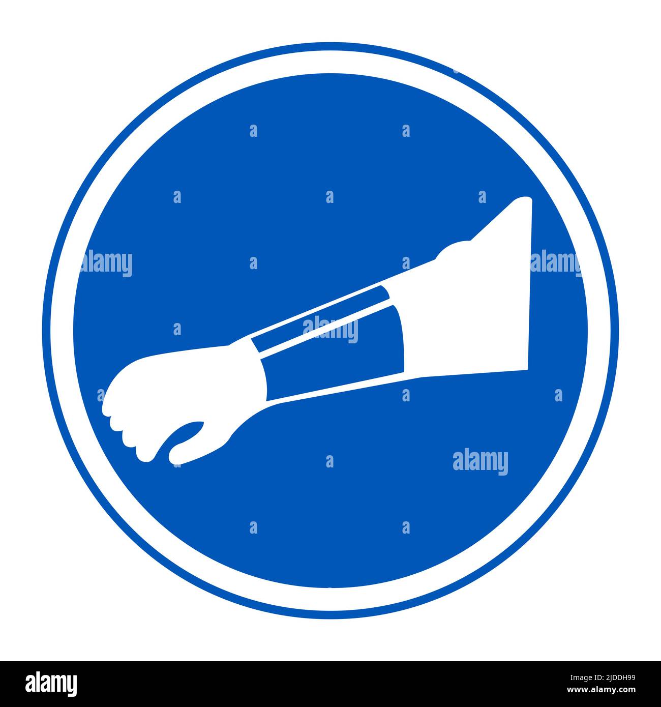 Symbol Wear Arm Protection Sign Isolate On White Background,Vector ...