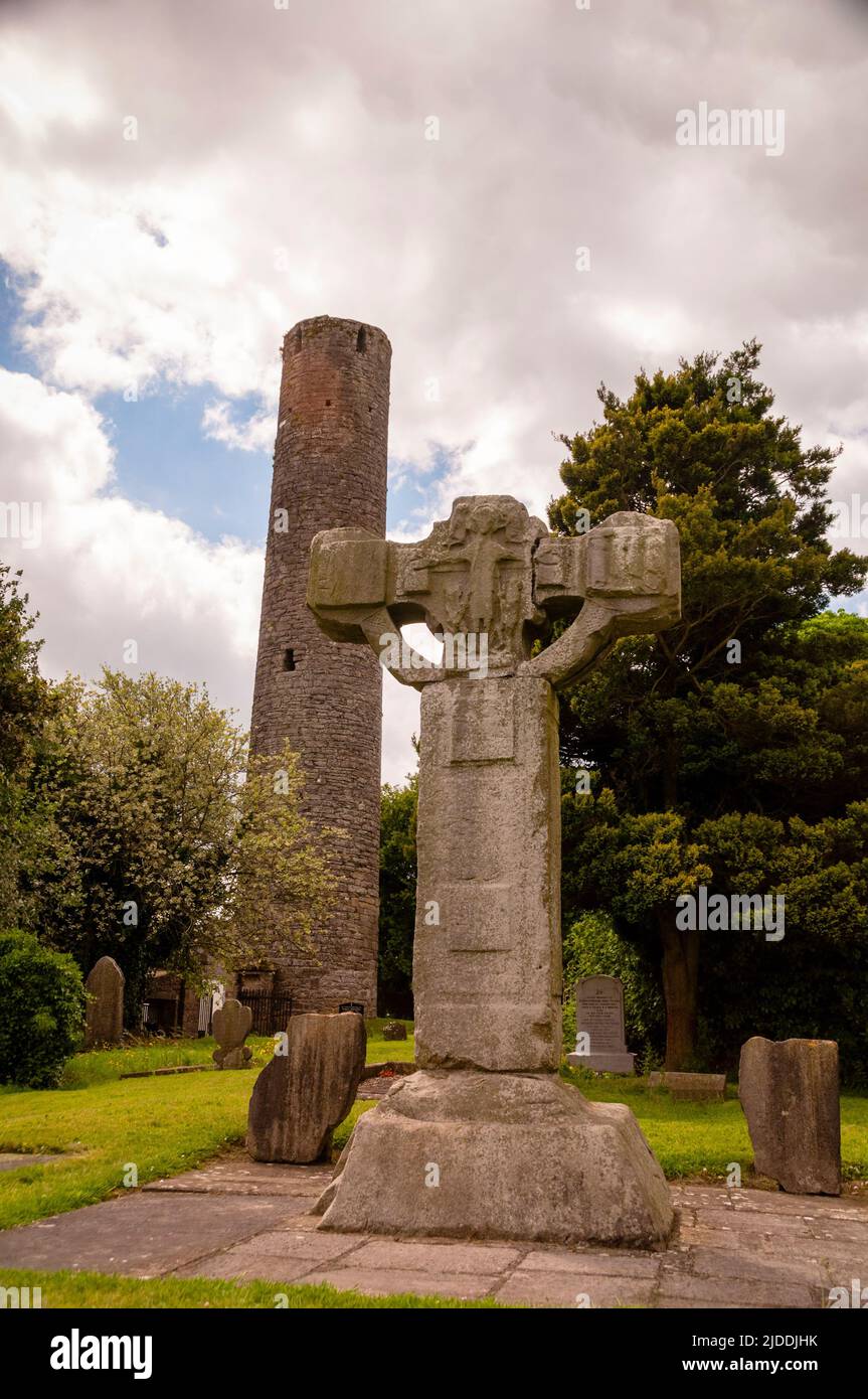 Medieval round tower in Kells, Ireland Stock Photo - Alamy
