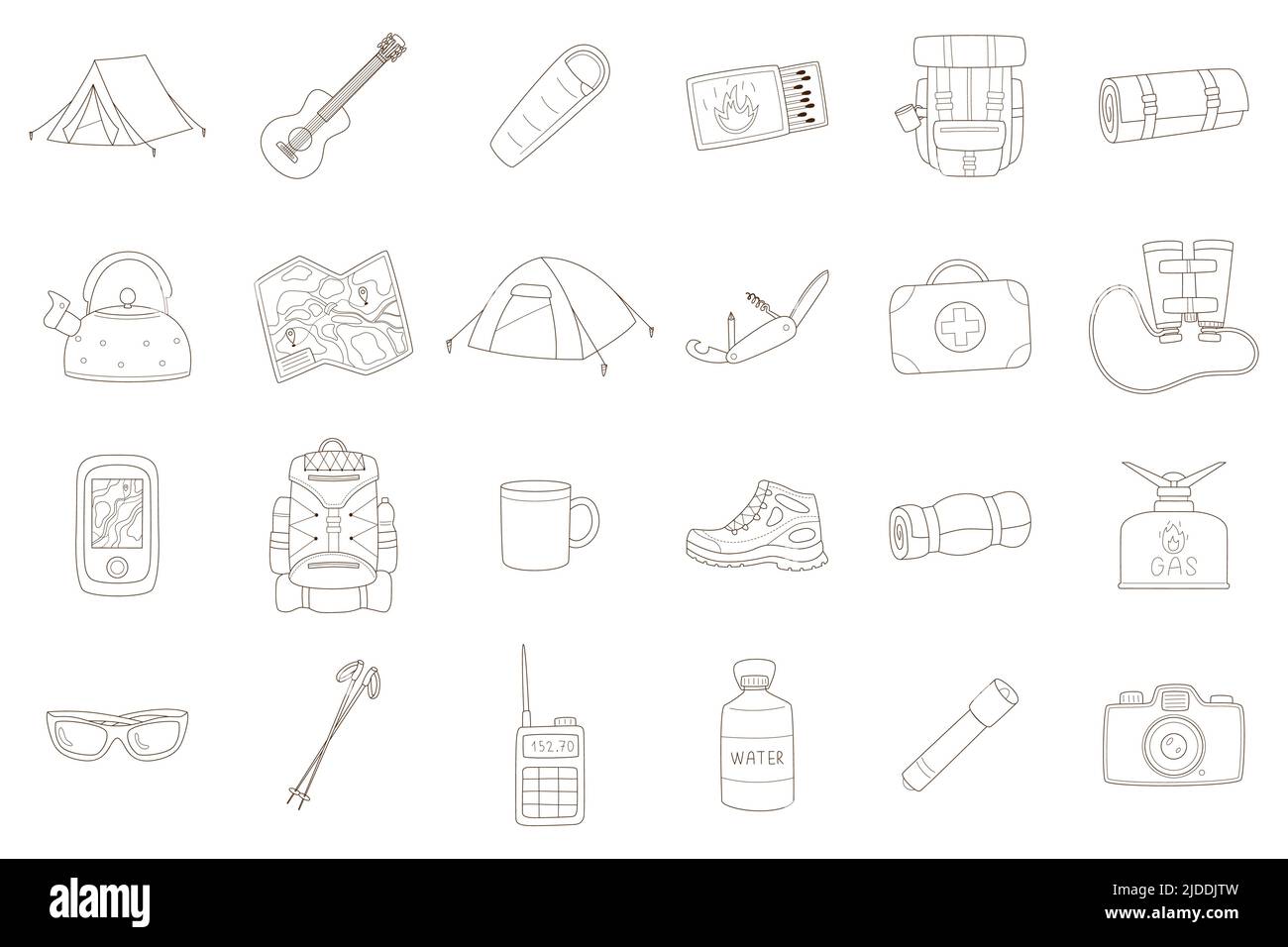 Doodle outline compass icon Cut Out Stock Images & Pictures - Alamy