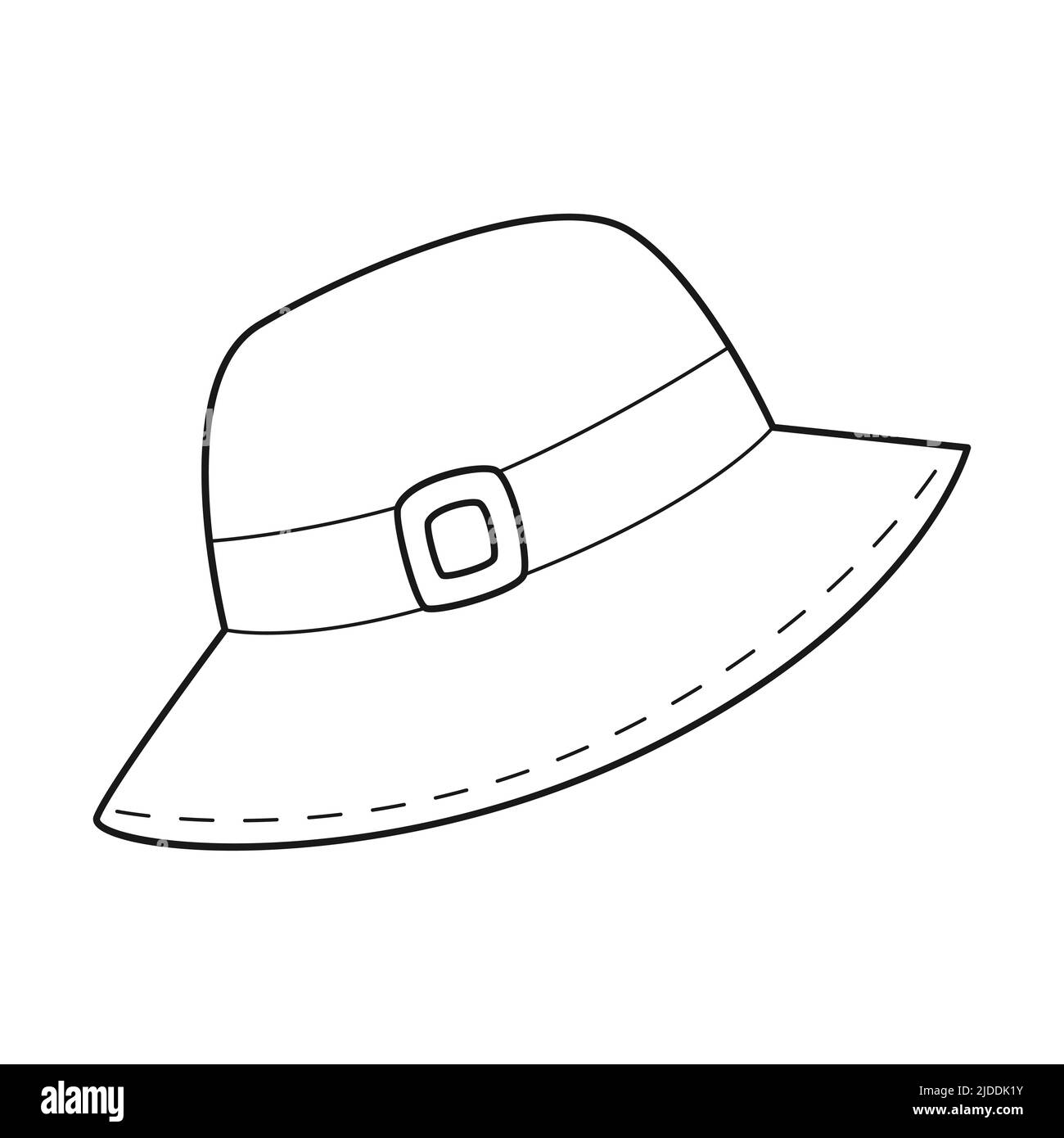 Sun hat white background Stock Vector Images - Alamy