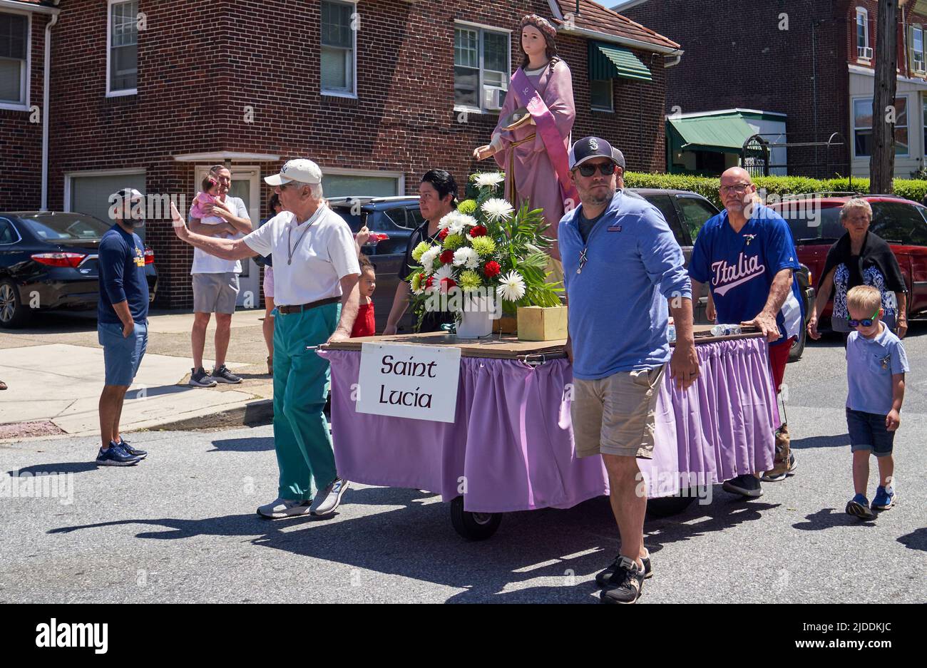 St Anthony Italian Street Festival in Wilmington, Delaware Stock Photo ...