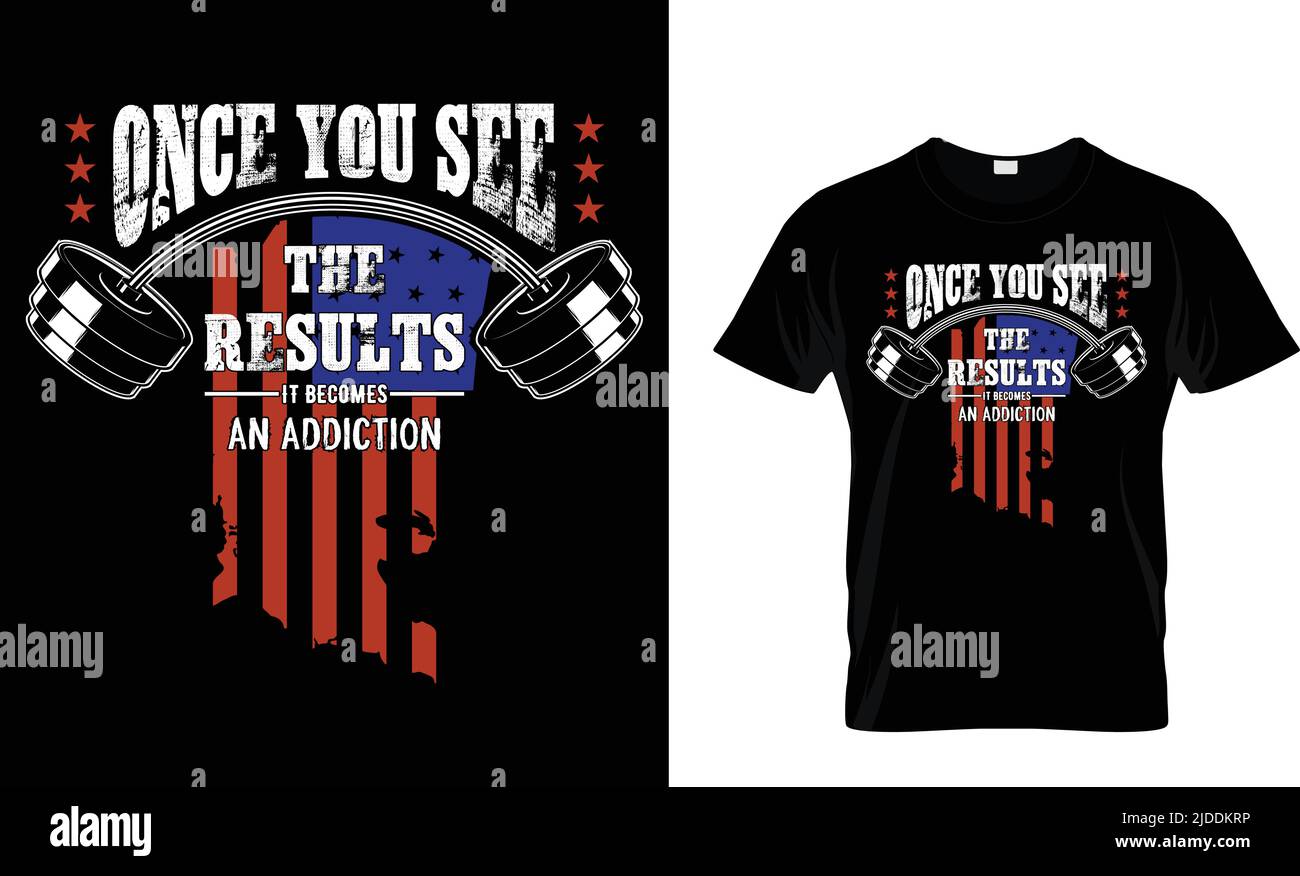 Gym T Shirt Vector Typography Gym T Shirt Design For Fitness Lovers