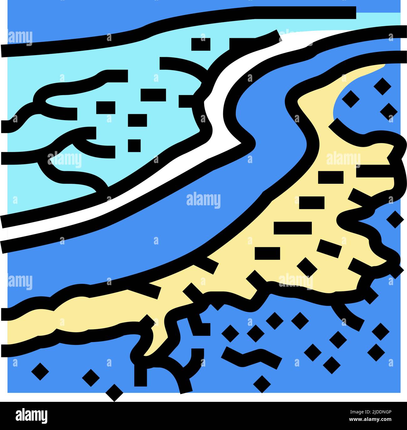 great barrier reef color icon vector illustration Stock Vector Image ...