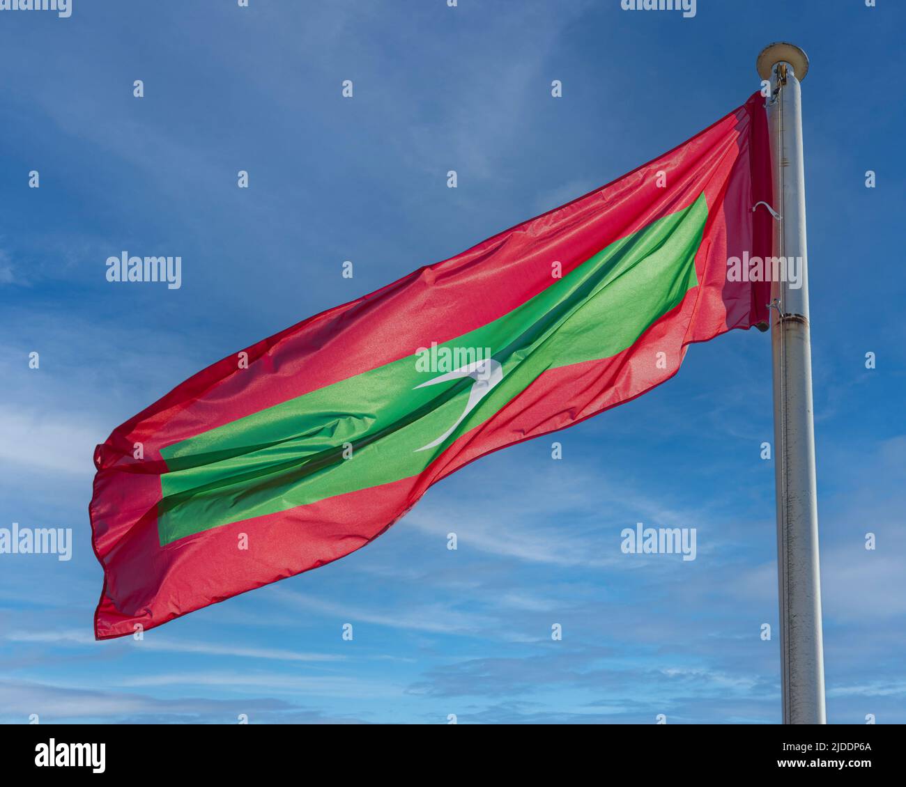 Maldives flagpole symbol hi-res stock photography and images - Alamy