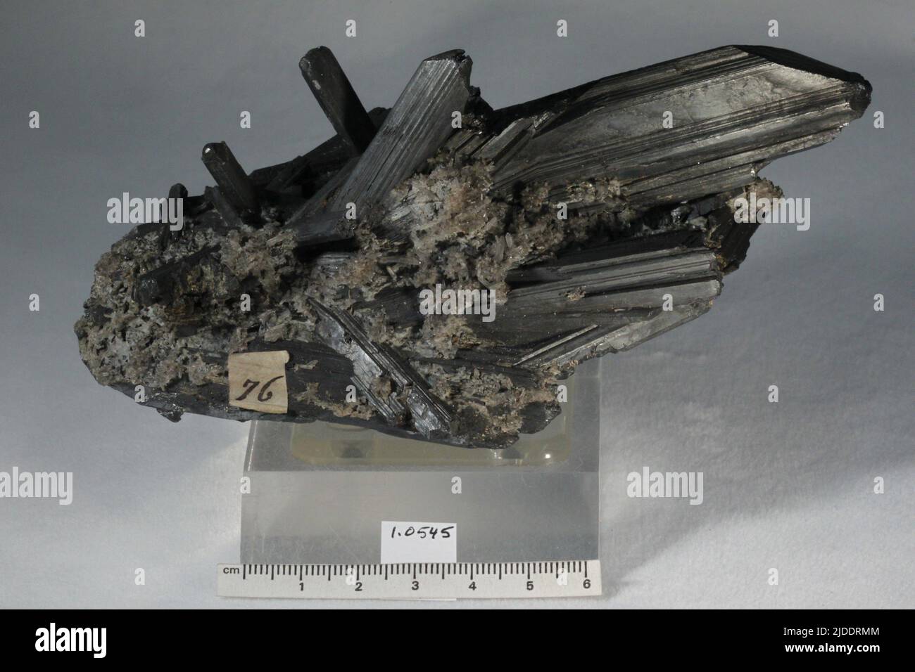 Stibnite. minerals. Asia; Japan; Ehime Prefecture; Saij?, Ichinokawa ...