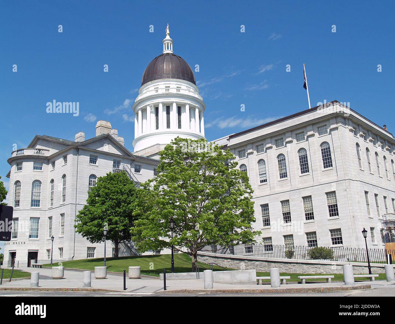 State Capitol, Augusta, Maine Stock Photo - Alamy