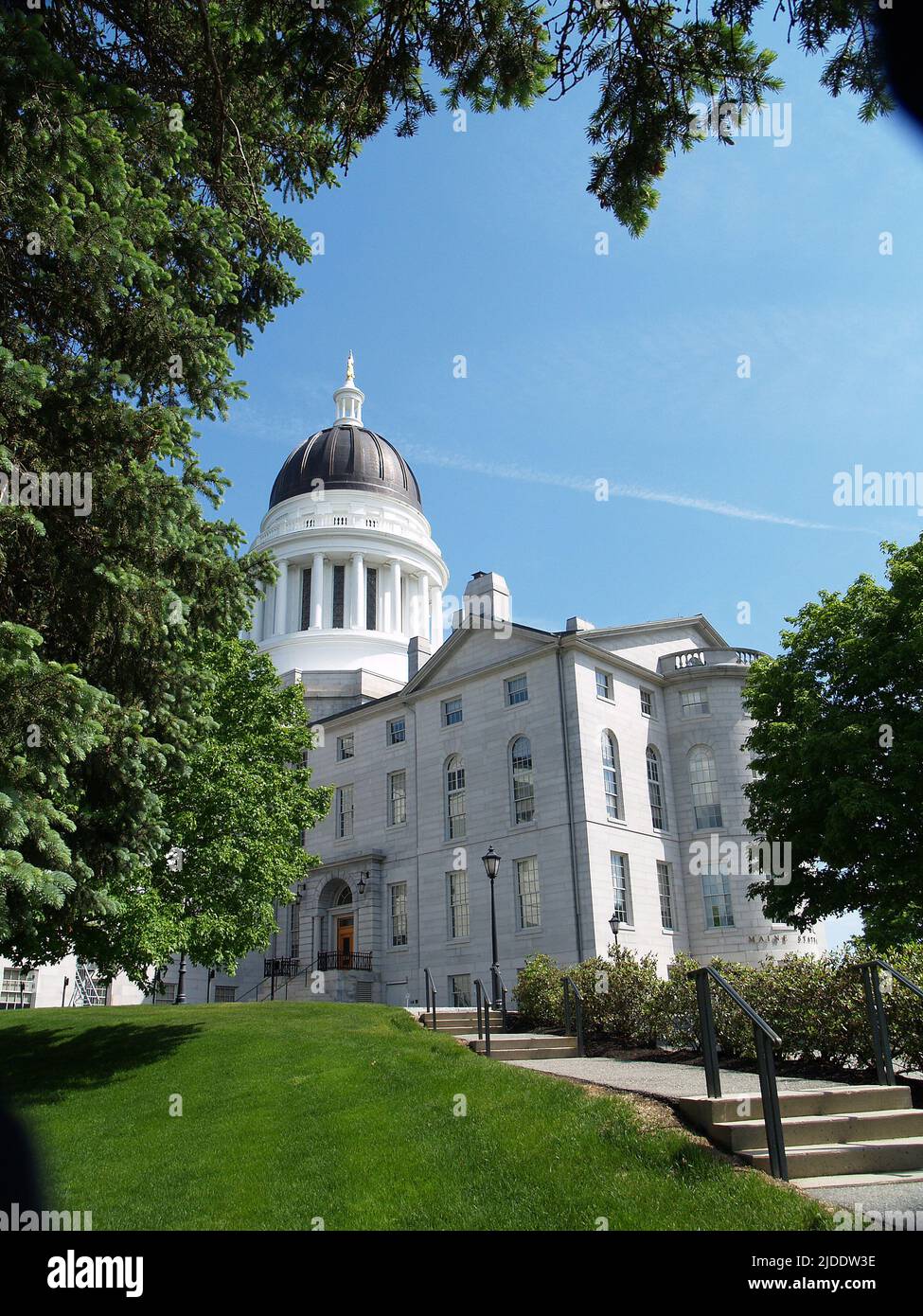 State Capitol, Augusta, Maine Stock Photo - Alamy