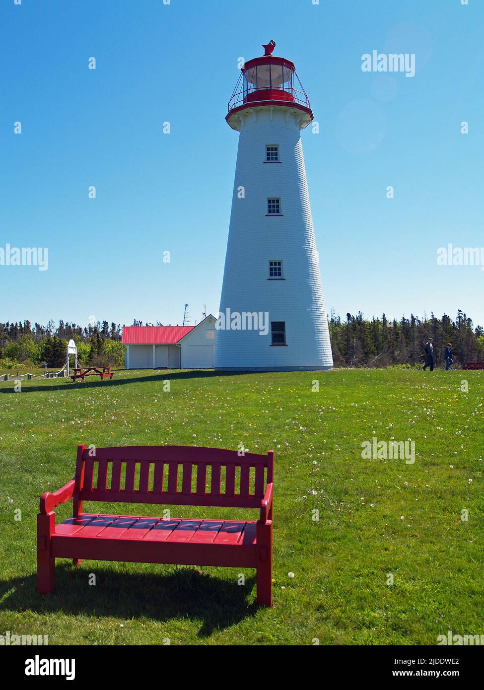 Point Prim Lighthouse, PEI Stock Photo - Alamy