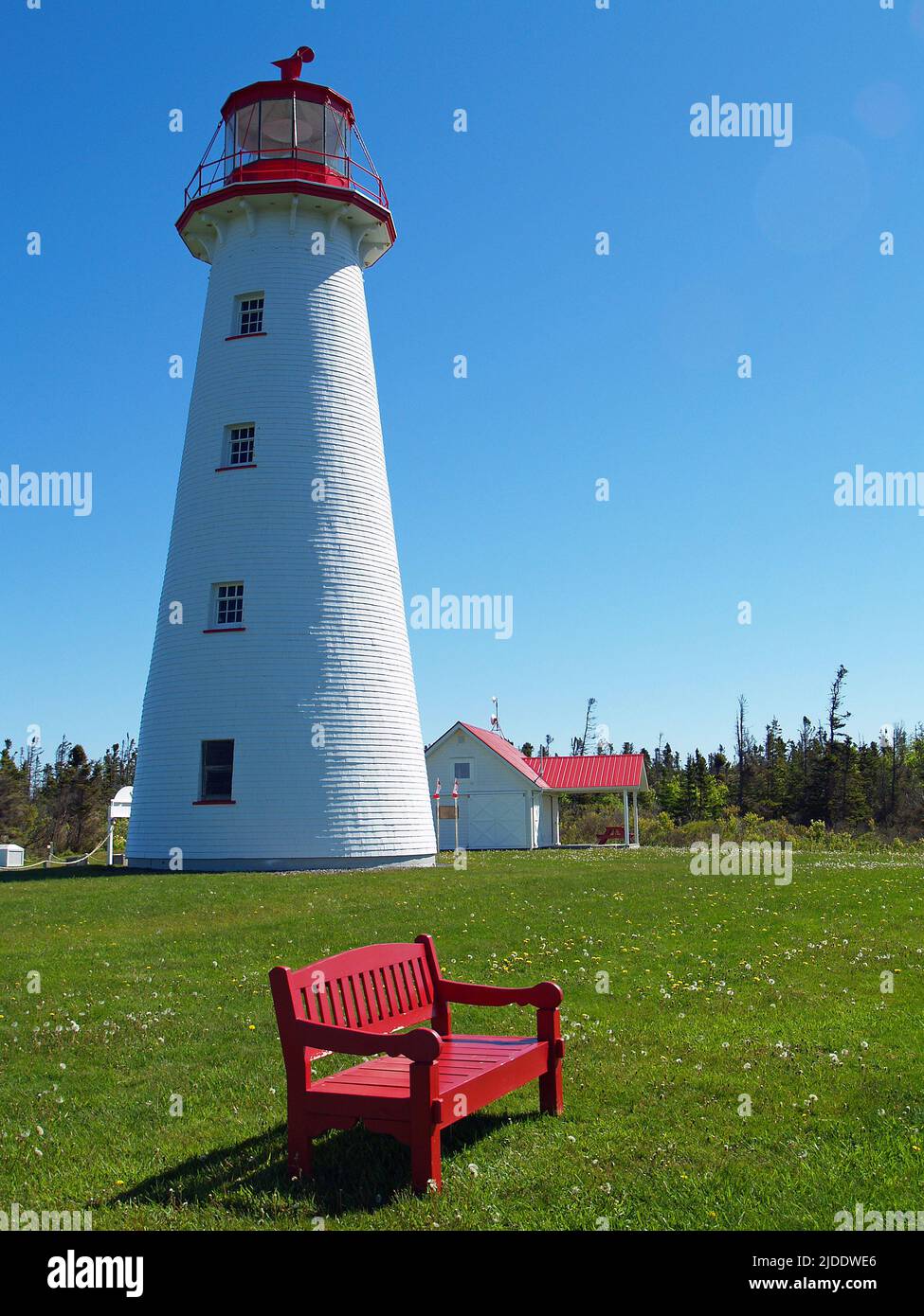 Point Prim Lighthouse, PEI Stock Photo - Alamy