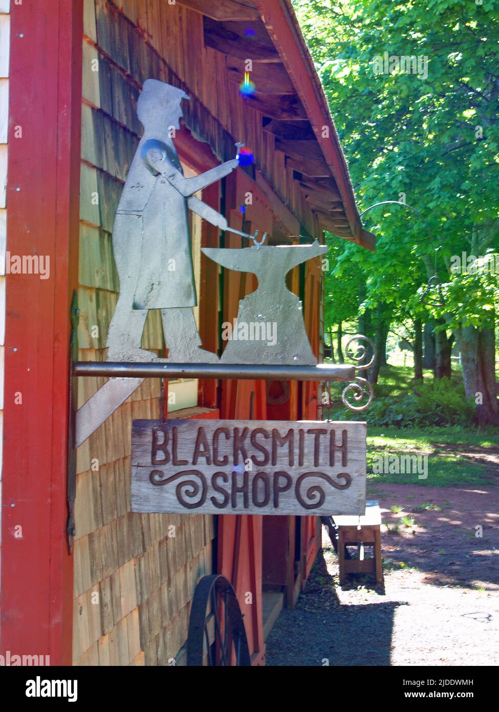 Blacksmith shop, Orwell Corner Historic Village, PEI Stock Photo - Alamy