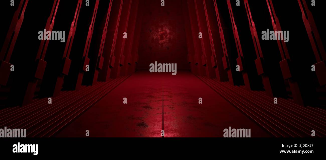 Abstract Red Banner Background 3D Rendering Stock Photo - Alamy