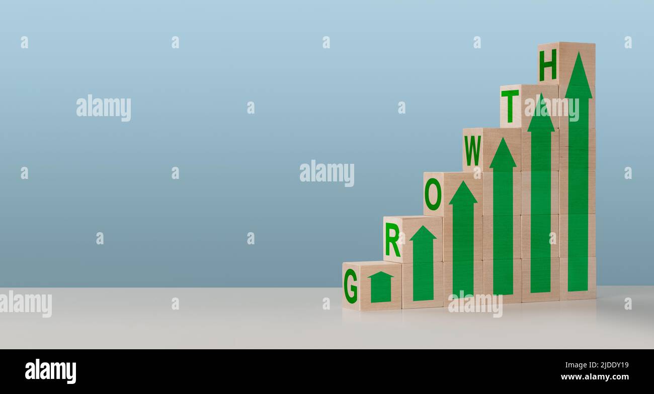Growth business. Target of investment and business growth concept ...