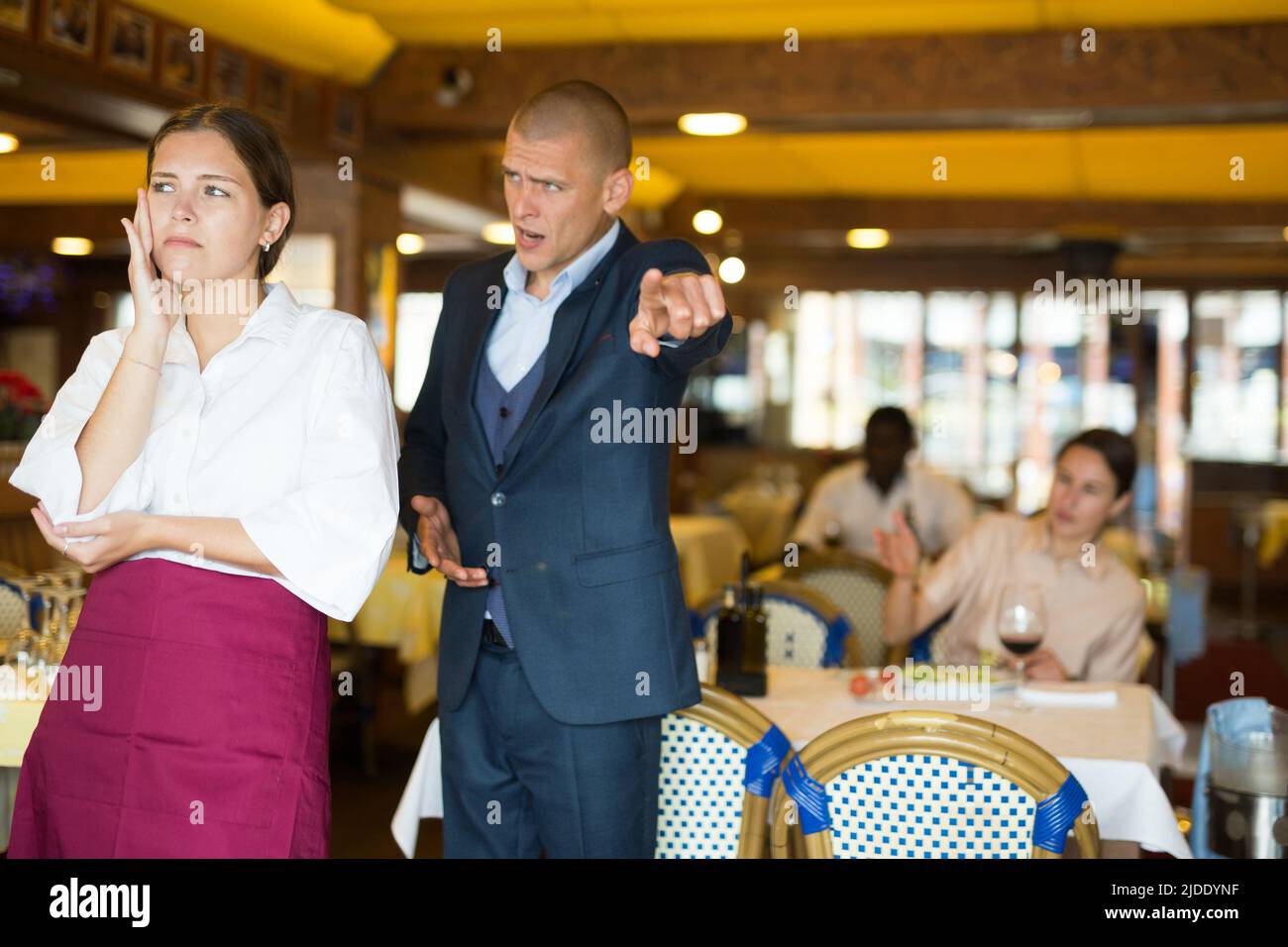 Upset person waitress hi-res stock photography and images - Alamy