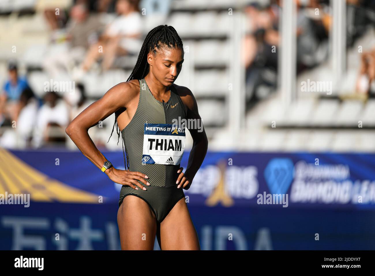 Nafissatou "Nafi" Thiam of Belgium (women's high jump) during the Wanda ...