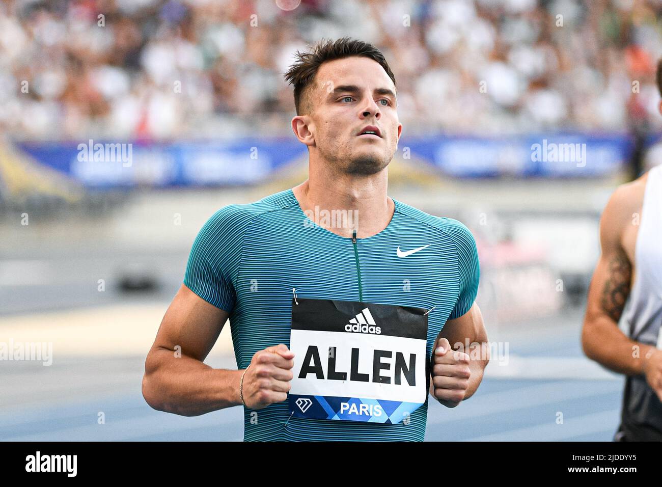 Devon Allen of USA (men's 110m Hurdles) during the Wanda Diamond League ...