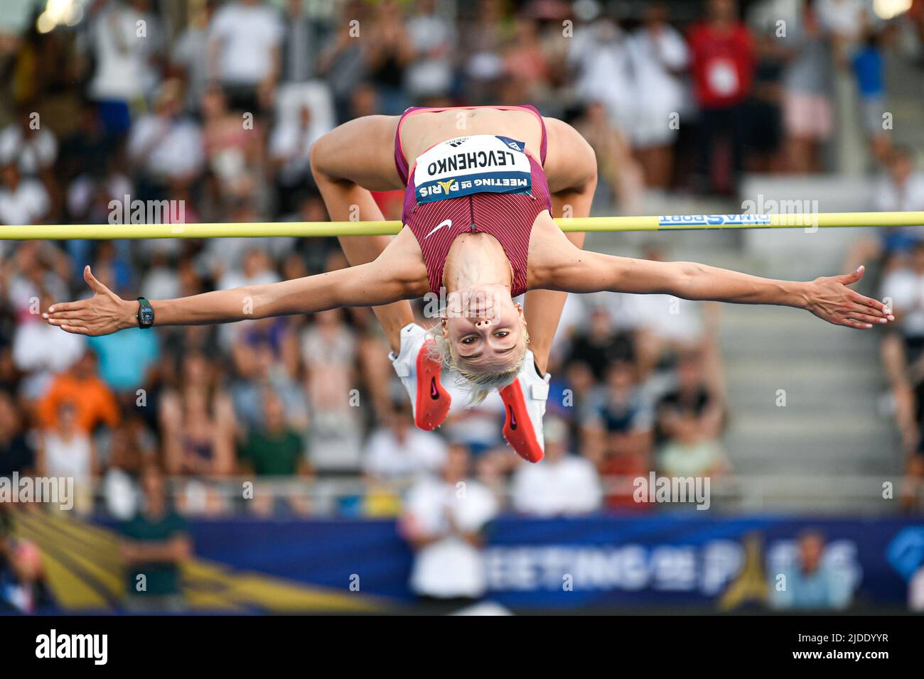 Yuliya (Yuliia) Levchenko of Ukraine (women's high jump) during the ...