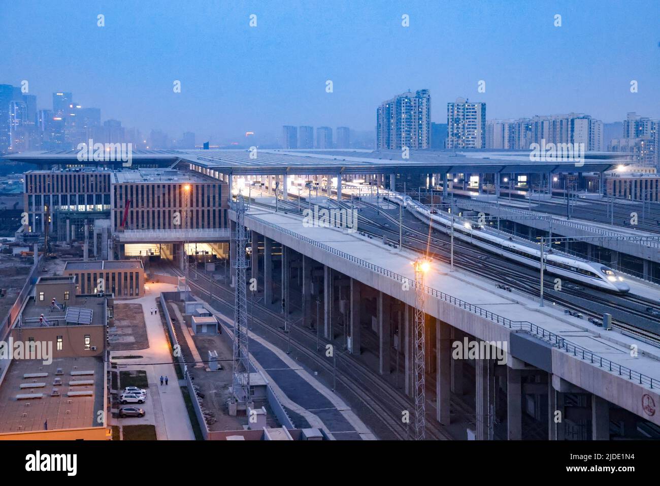 Beijing, China. 20th June, 2022. Beijing Fengtai Railway Station is ...