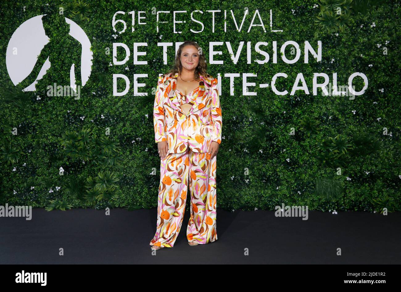 Monte-Carlo, Monaco, on June 20, 2022. Australian actress Danielle ...