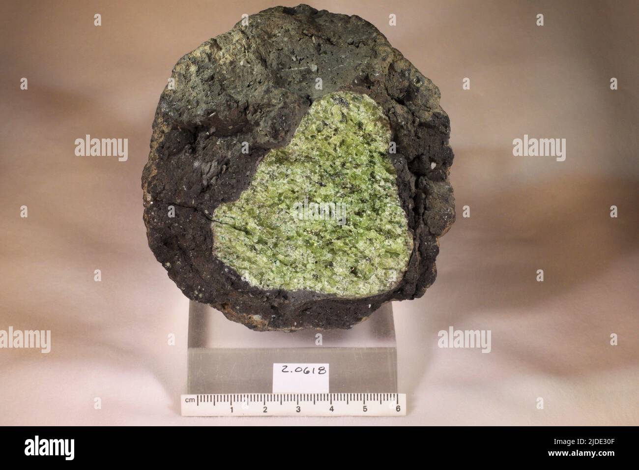Olivine. minerals. Europe; Germany; Dockweiler, Grosse Weiher Stock ...
